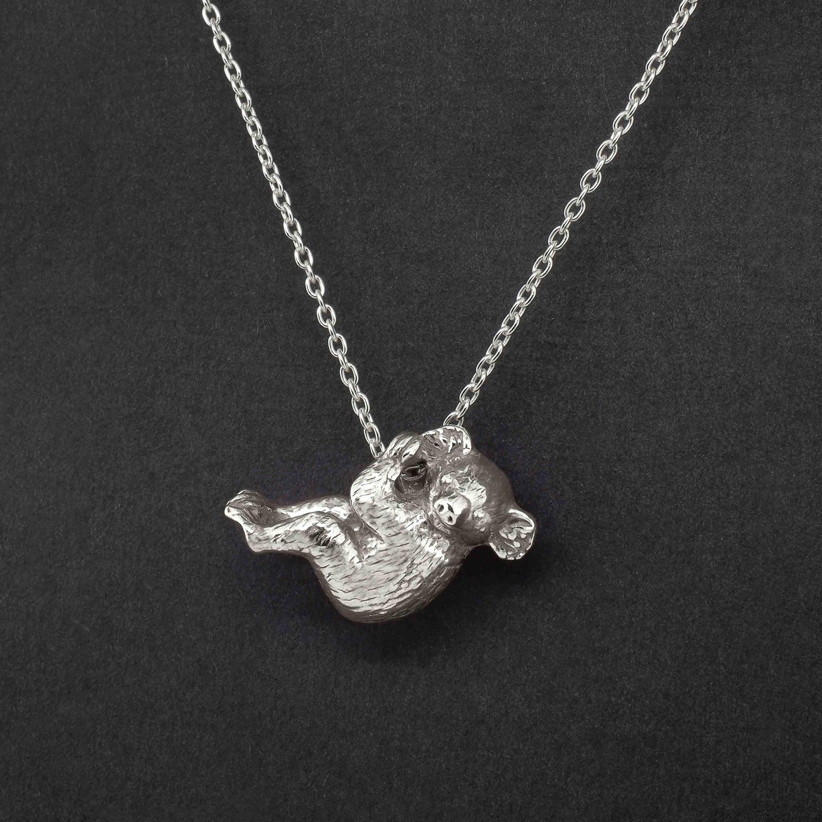 Silver Koala Necklace – Maxine Noosa